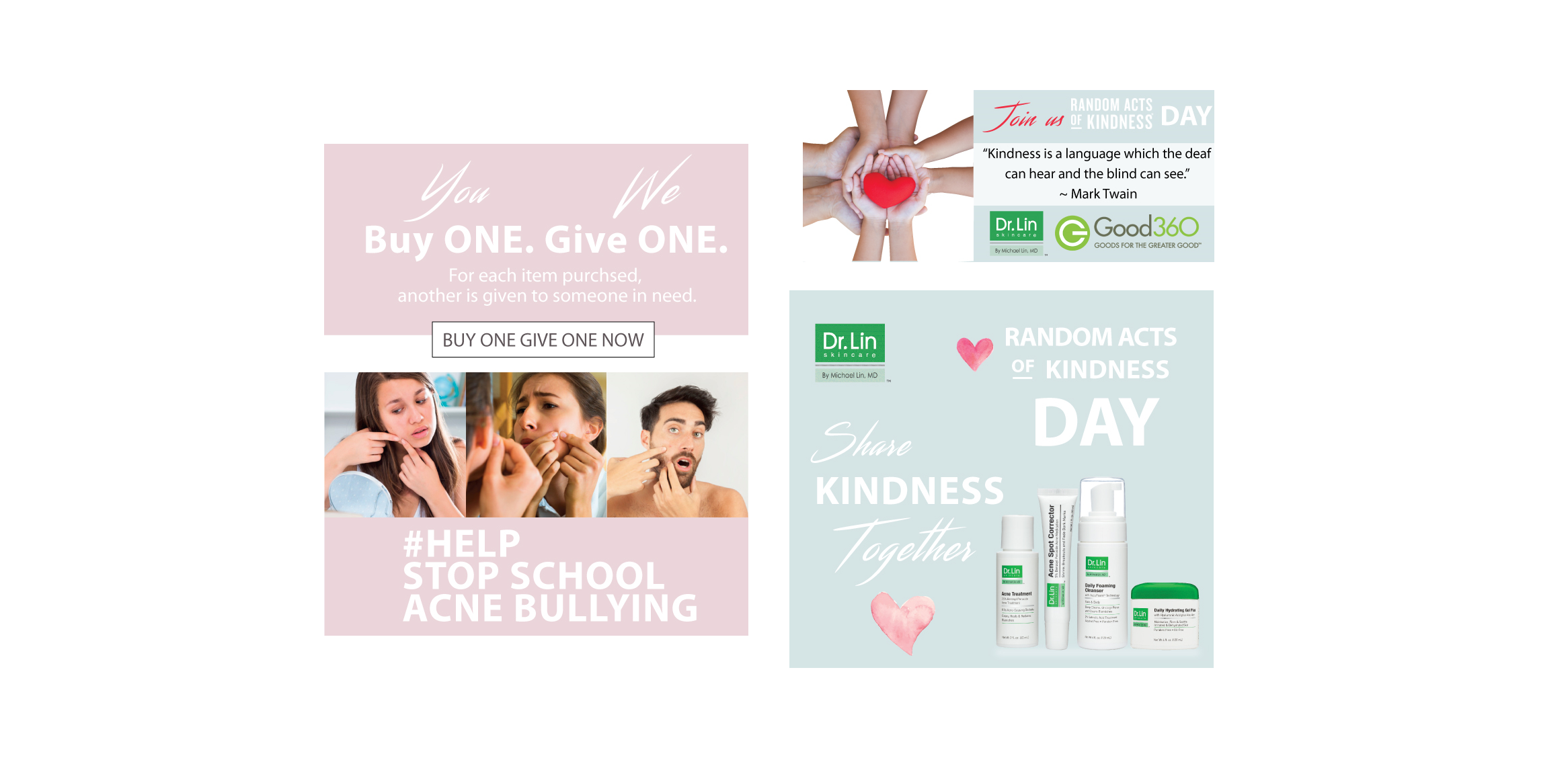 Dr. Lin Donates on Random Acts of Kindness Day – Dr. Lin Skincare